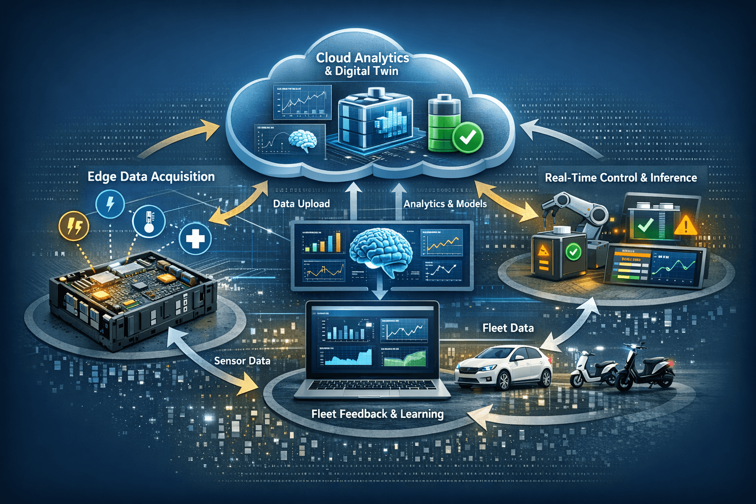 AI-Based Battery Management System for Energy Networks